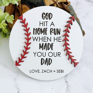 Father's Day Gift Baseball Dad Gift Personalized Baseball Dad Gift Gift ...