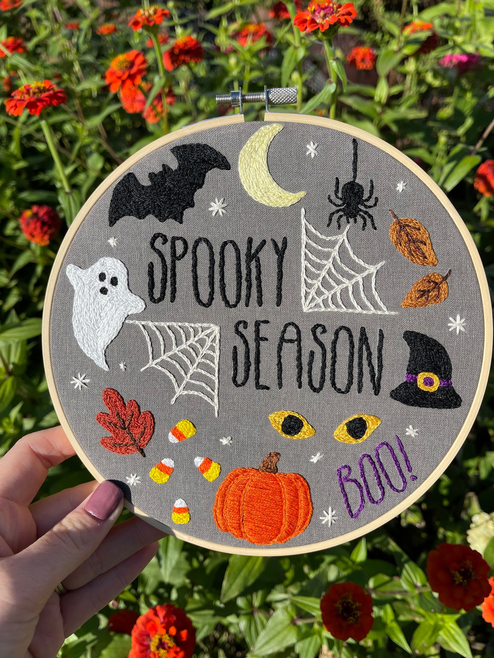 Spooky Season Embroidery Pattern - Etsy