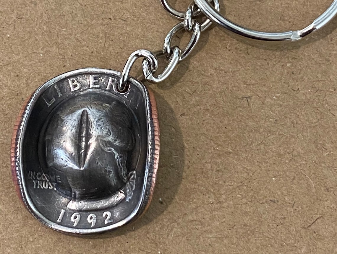 Quarter Cowboy Hat Keychains years - Etsy