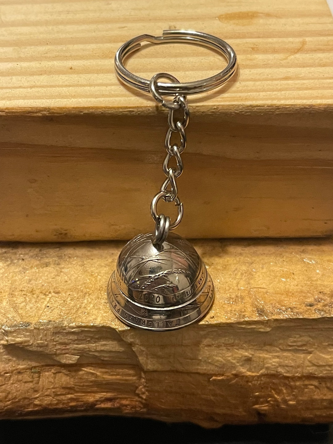 Mini Quarter Bell Keychain - Etsy