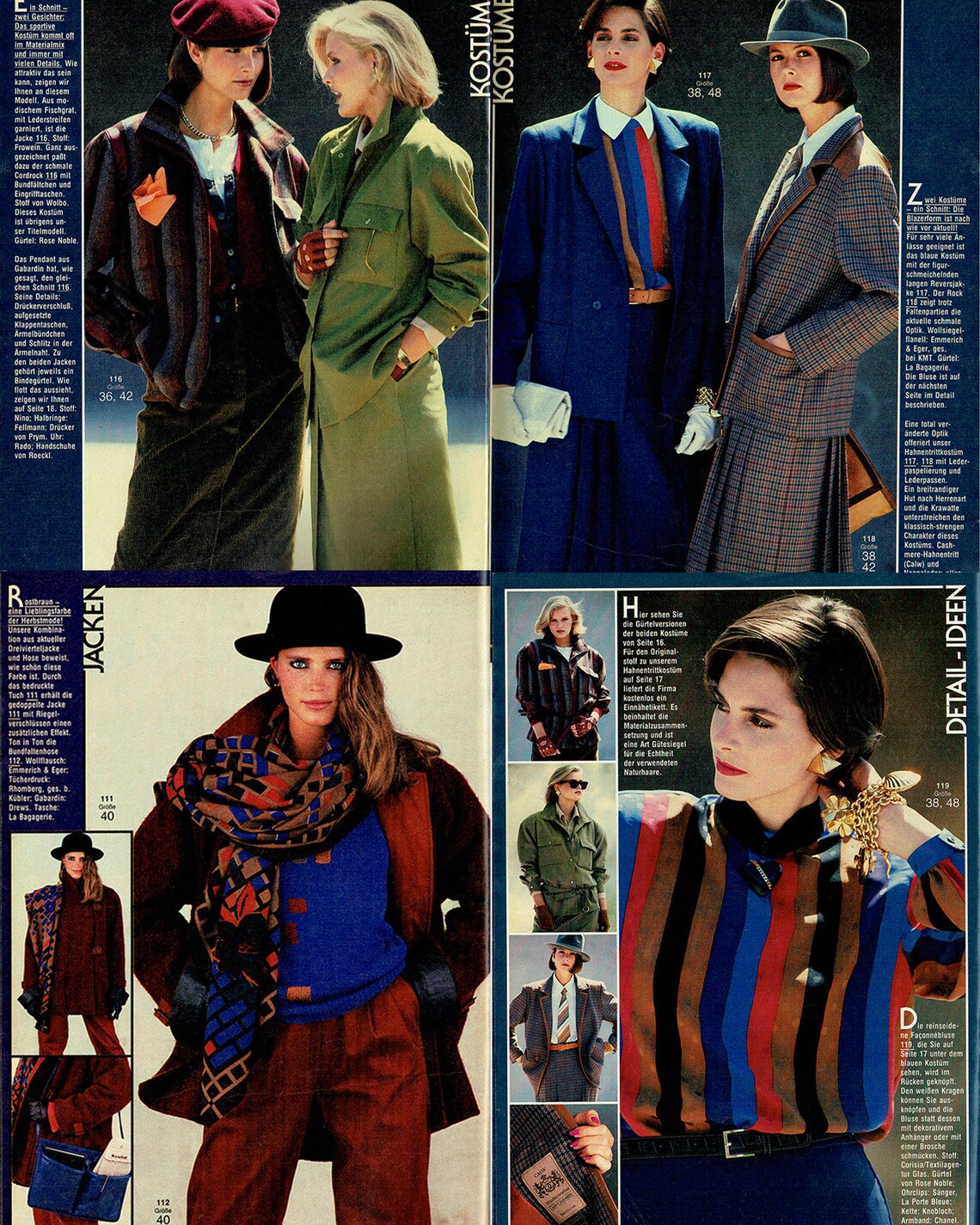 Burda Vintage Magazine September 1983 Shirt Blouse 80s Fashion - Etsy