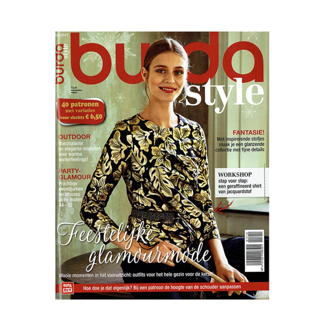 Burda Magazine 2017 December 12 Fall Winter Dutch Edition Blouse Skirt ...