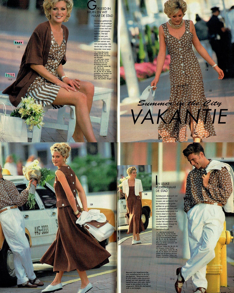 Burda Vintage Magazine 1993 June 6 Spring Summer Dutch Edition - Etsy ...