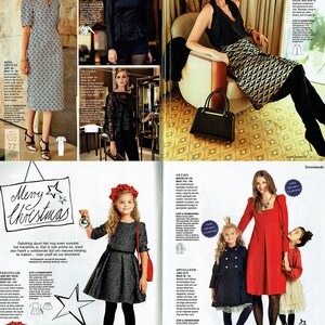 Burda Magazine 2014 December 12 Fall Winter Dutch Edition Blouse Skirt ...