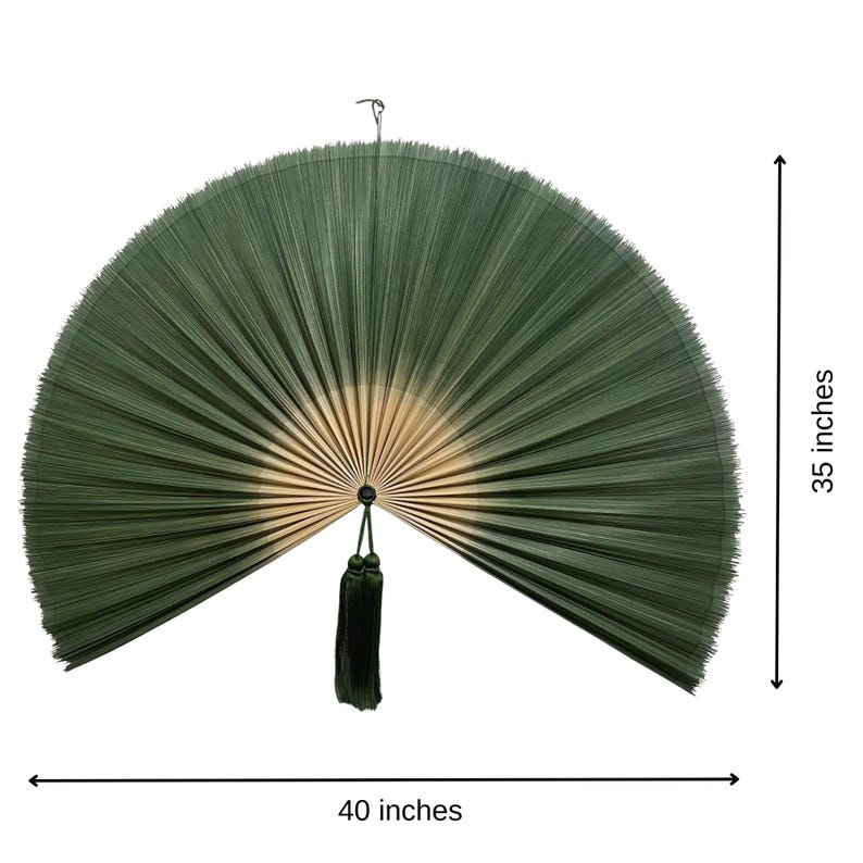 Oversized Bamboo Fan for Large Wall Decor, Folding Fan Headboard, Boho ...