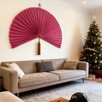 Vintage Hand-painted Japanese Fan: Large Bamboo Wall Decor - Etsy