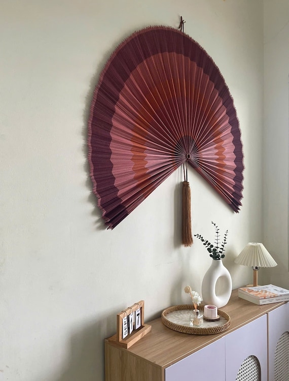 48 60 Bamboo Fan Wall Decor Fan Headboard Giant Wall Fan Folding Fan Over Bed Decor Decorative Fan Japanese Fan Gift for Christmas Etsy
