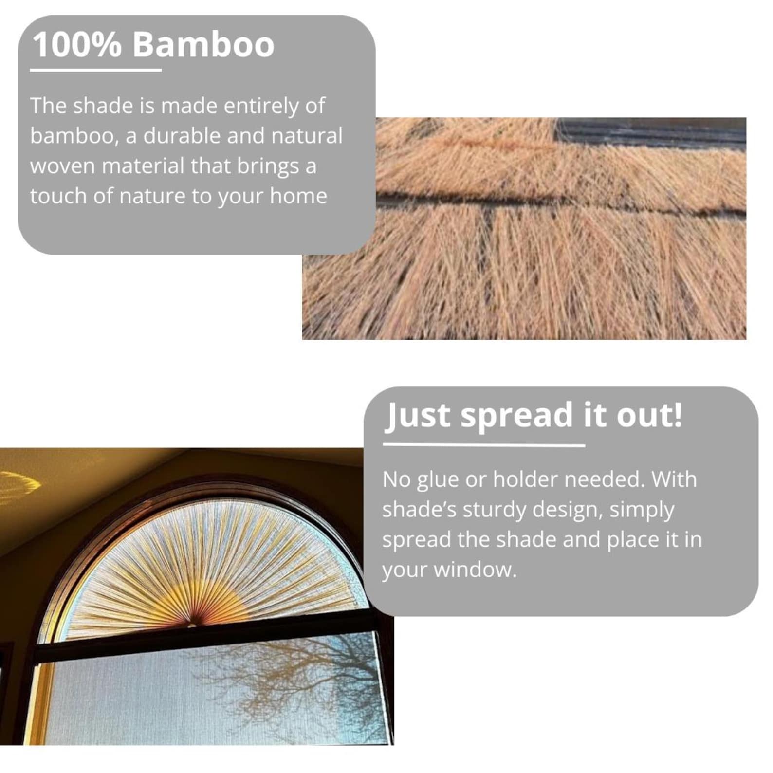 Half Circle Window Shade, Window Sunshade, Curtains for Arched Windows ...