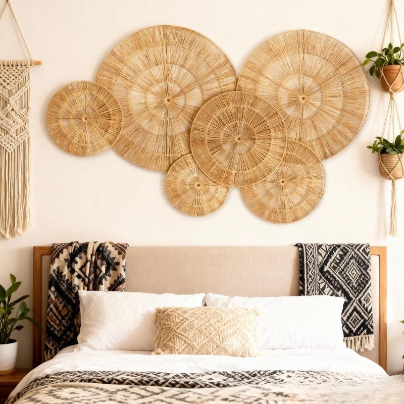 Woven Boho Wall Plate - Etsy