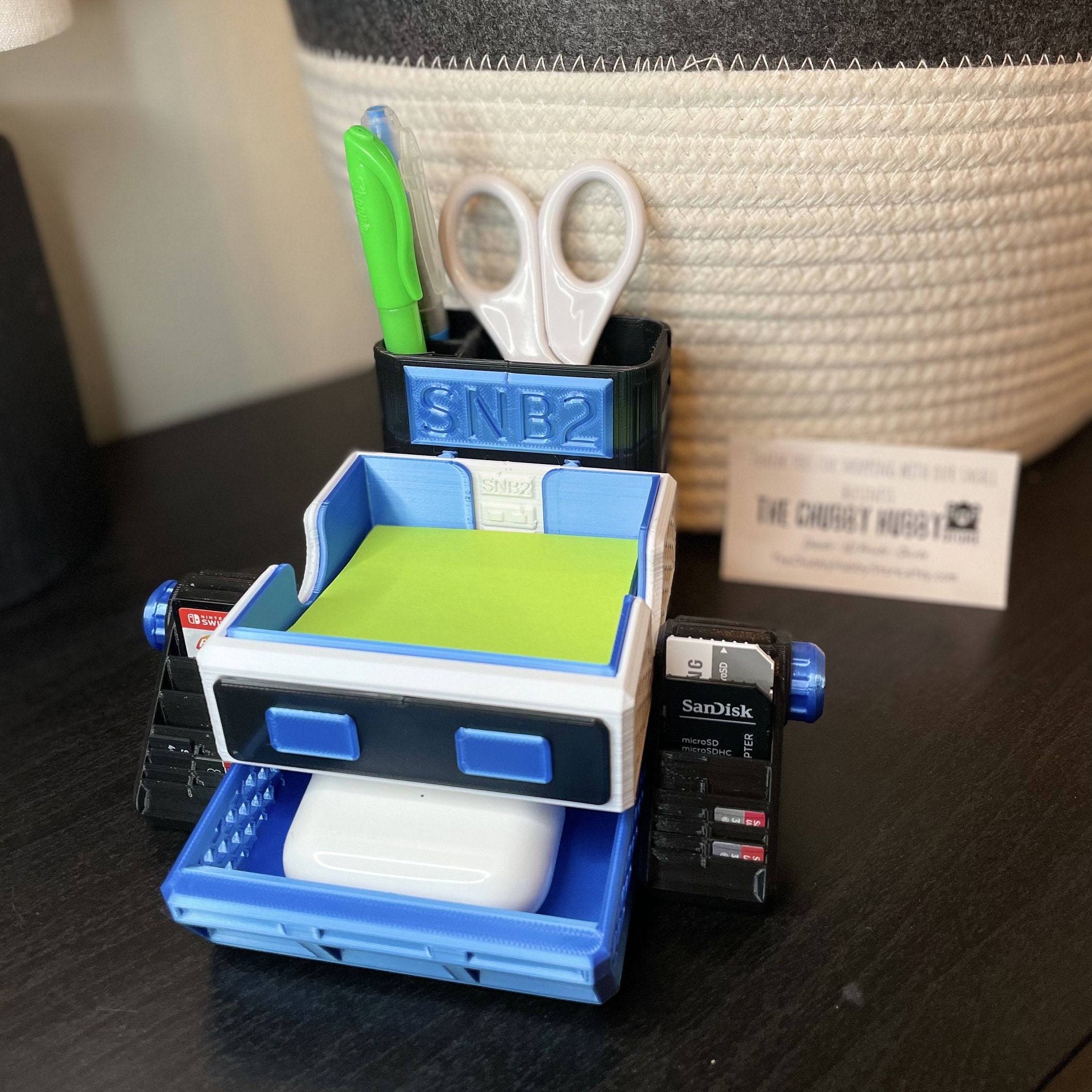Deskbot SNB2 the Helpful Desk Organizer for Post Its Pens - Etsy