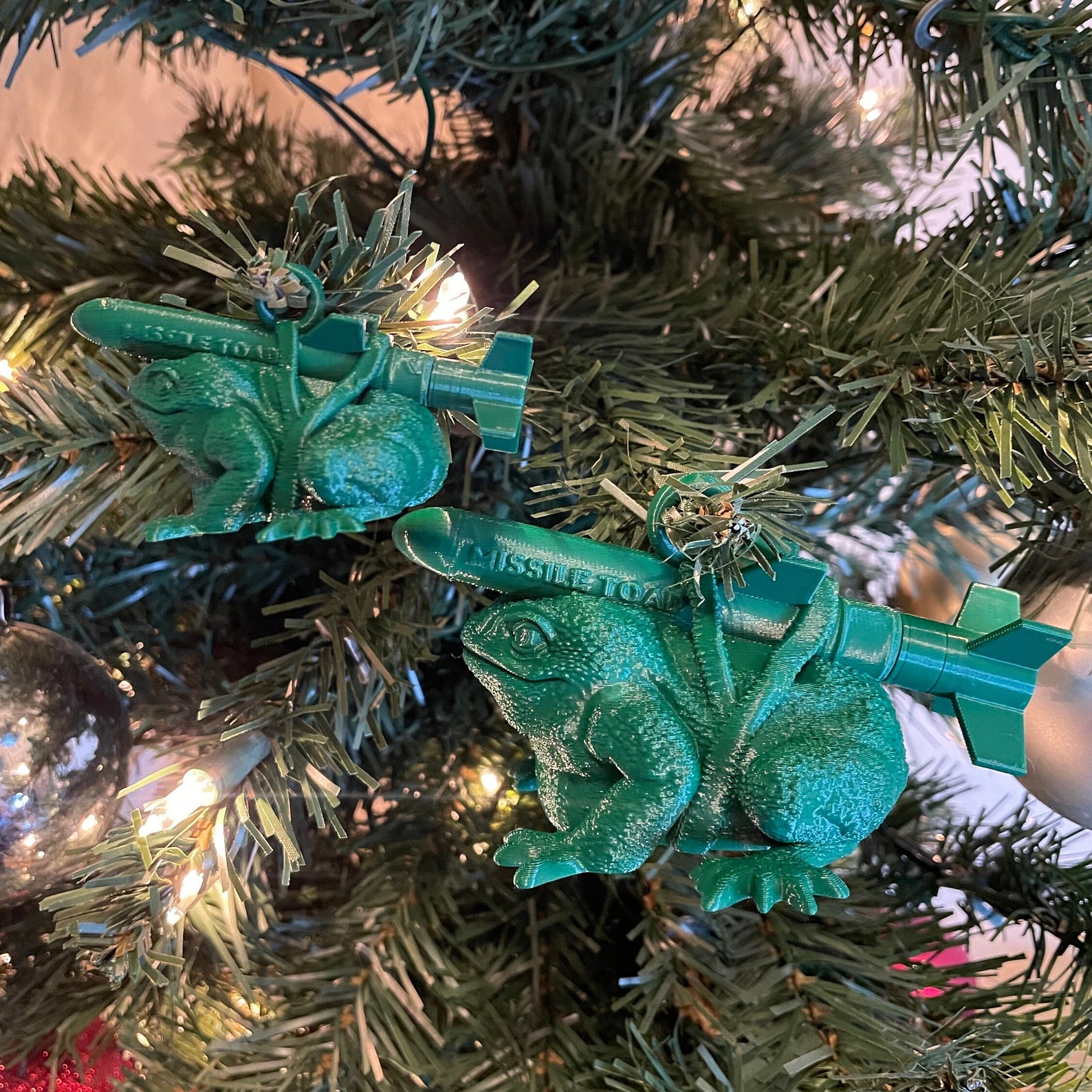 Missile Toad Hanging Ornament, Funny Viral Meme Mistletoe / Missiletoad ...