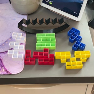 Family Fun Retro Block Balance Game, 1 to 4 Players, Fine Motor Skills ...