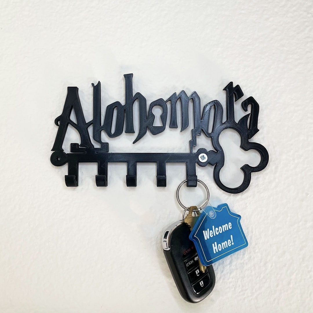 Alohomora 5 Keychain Wall Holder Unlocking Charm Modern - Etsy