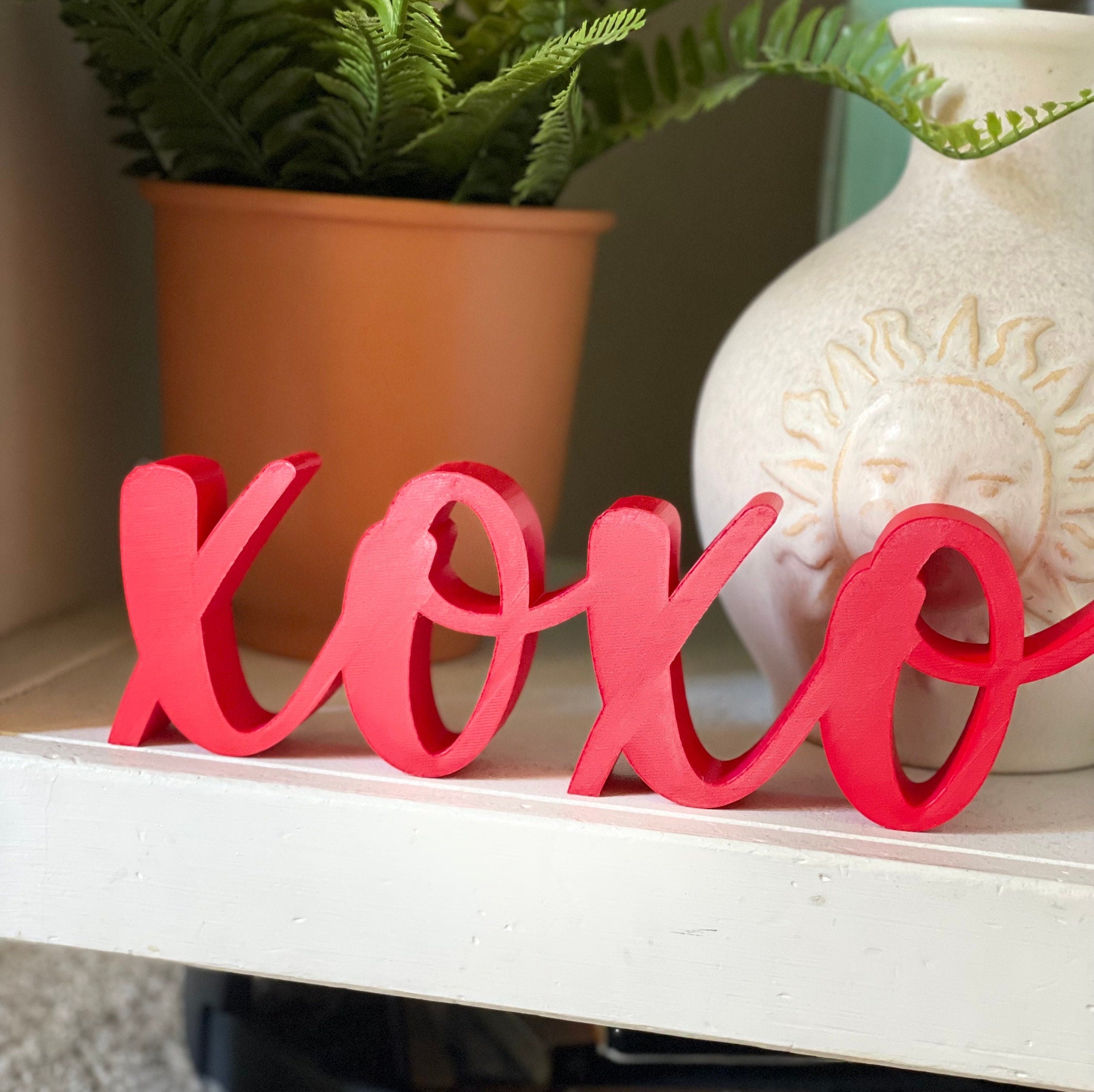 XOXO Valentine's Table Decor, Hugs and Kisses Theme (3D Printed) - Etsy