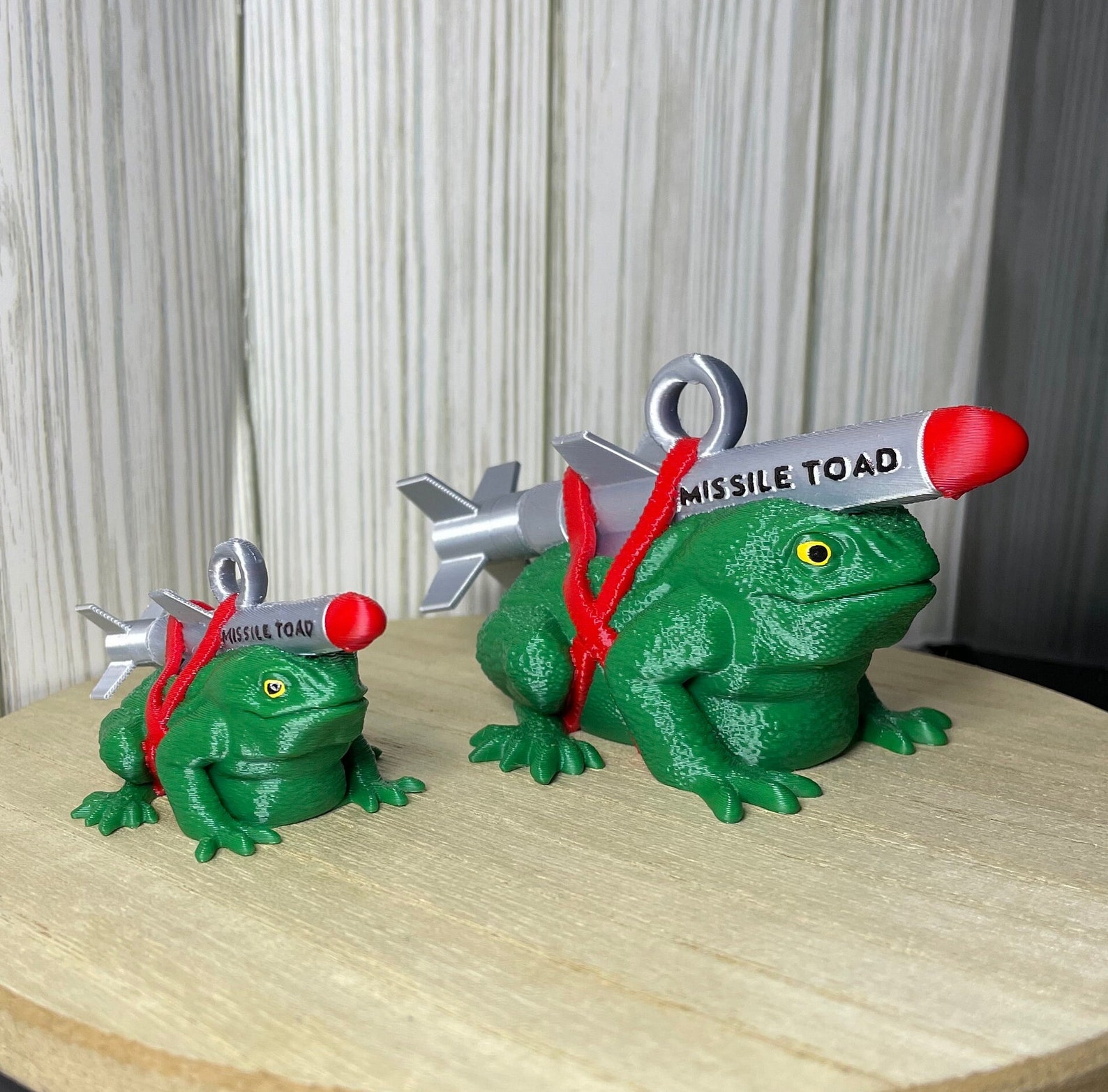 Missile Toad Hanging Ornament, Funny Viral Meme Mistletoe / Missiletoad ...