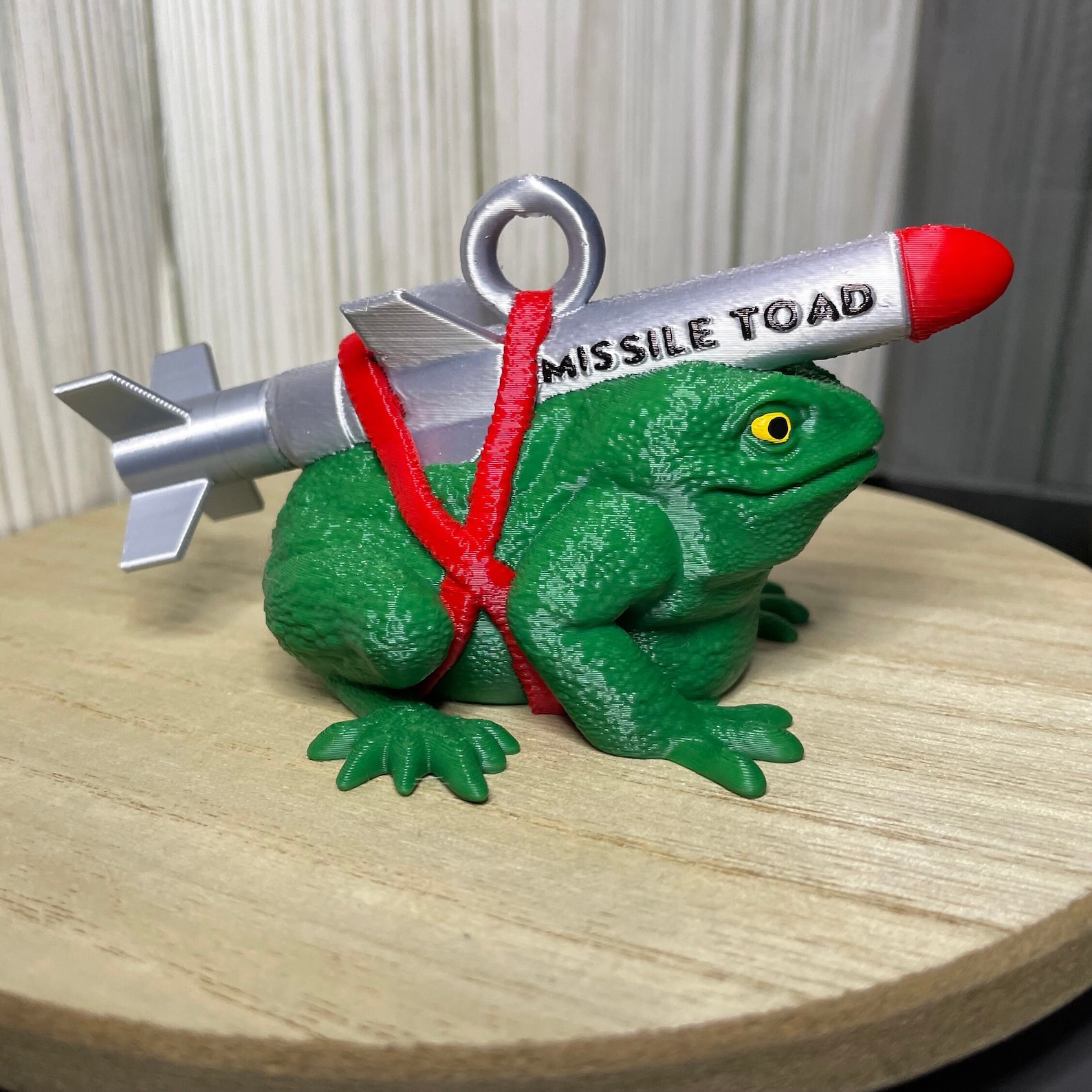 Missile Toad Hanging Ornament, Funny Viral Meme Mistletoe / Missiletoad, Pun Gag Gift, Christmas ...