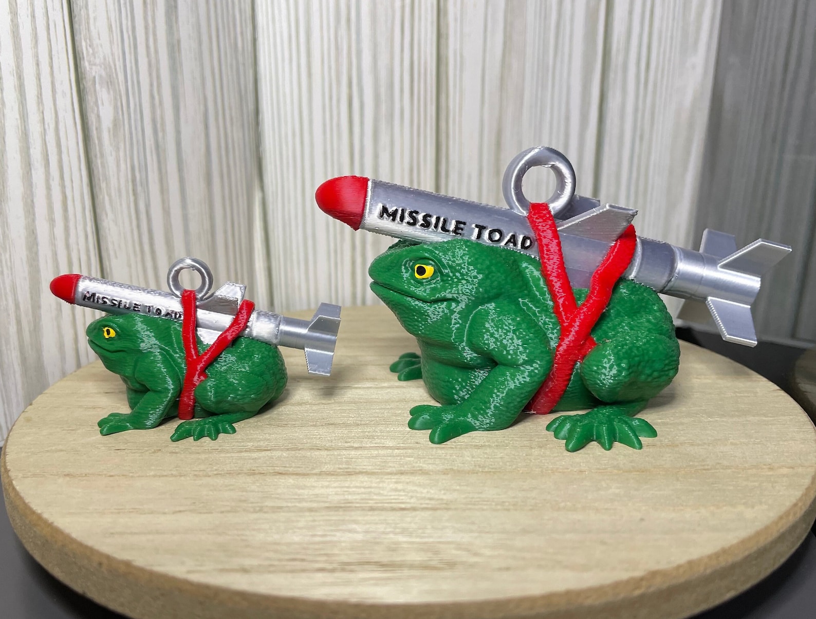 Missile Toad Hanging Ornament, Funny Viral Meme Mistletoe / Missiletoad ...