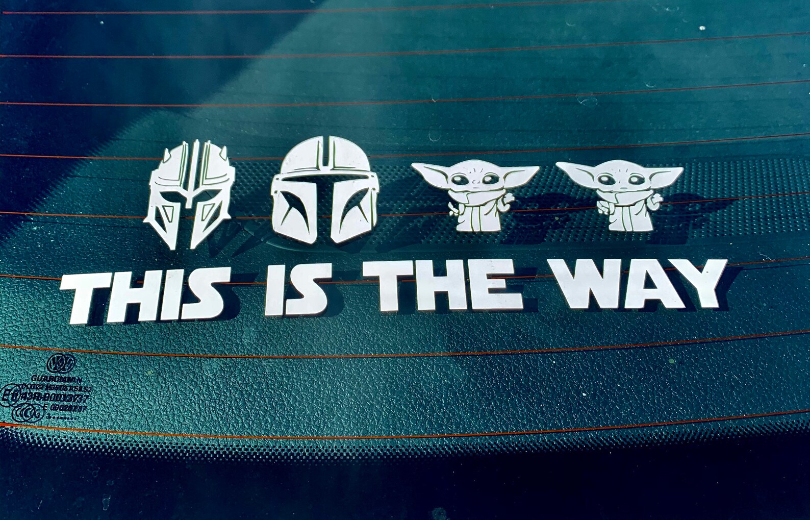 The Mandalorian Inspired Family Car Decal the Mandalorian - Etsy