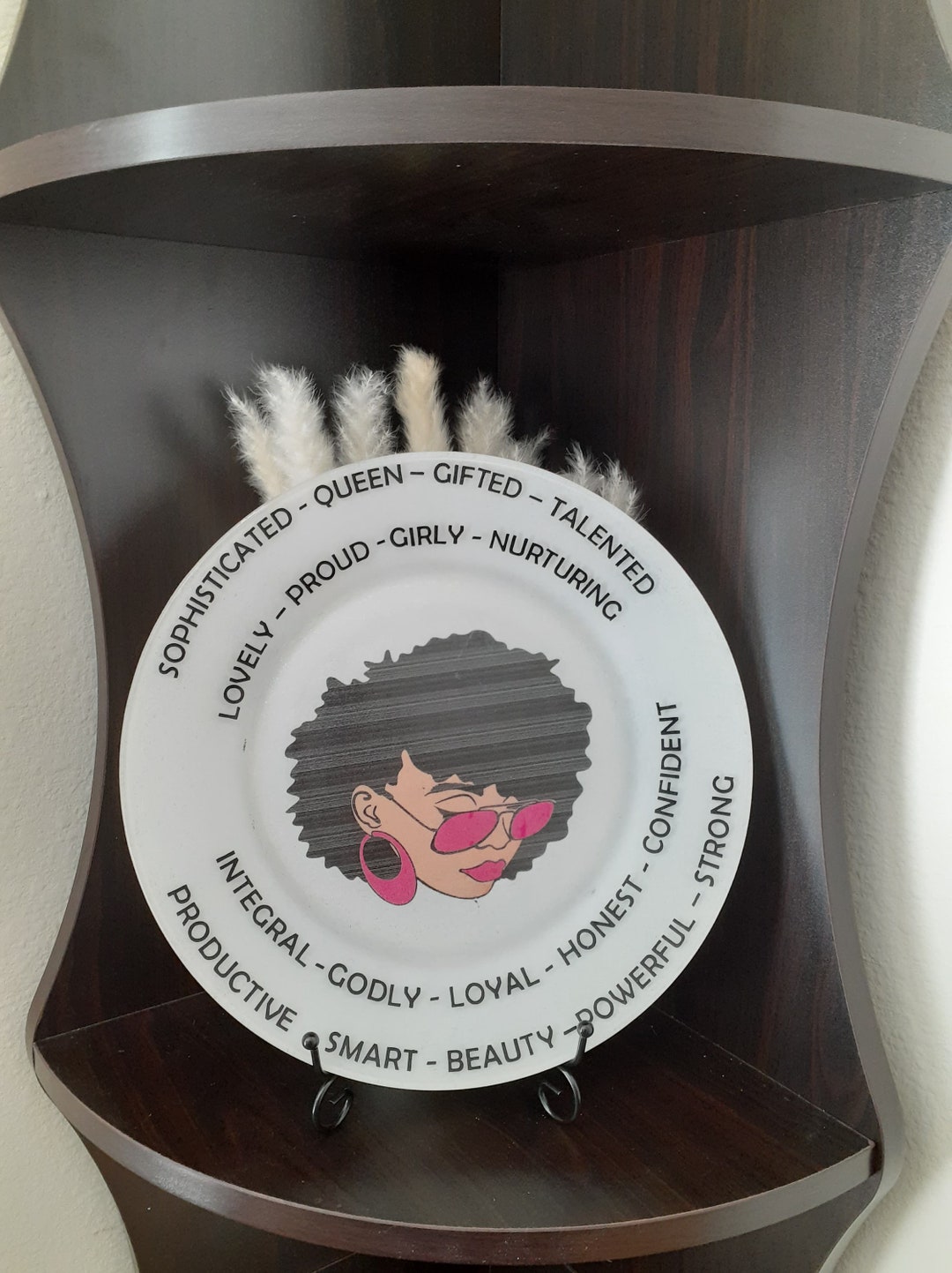 Decorative Diva Woman Home Decoupage Plate - Etsy