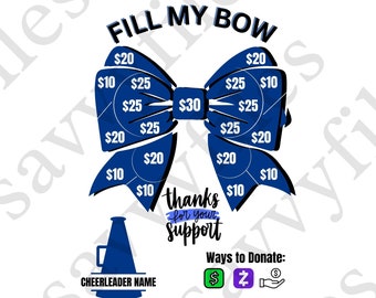 Fill My Bow Fundraiser Sheet - Etsy