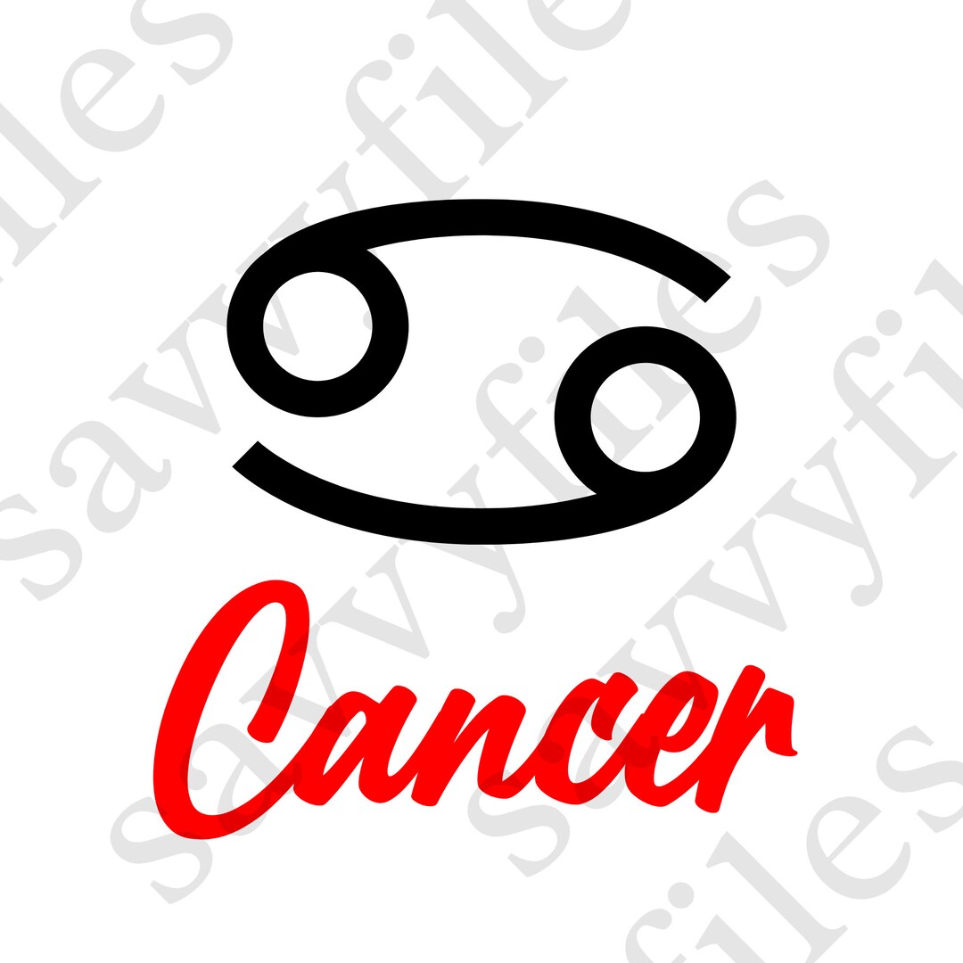 Cancer Zodiac SVG File, Cancer Zodiac Sign Cricut Design SVG, Cancer ...