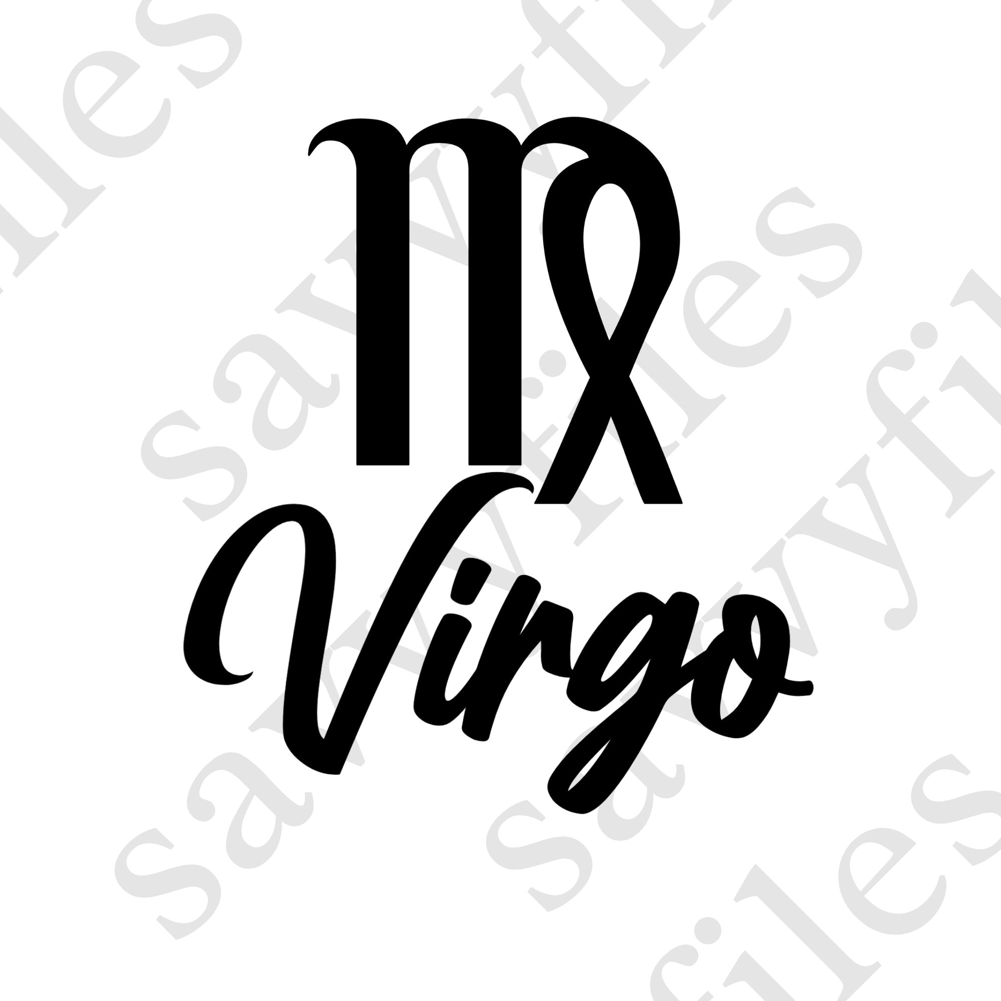 Virgo Sign SVG File, Virgo Zodiac Sign Cricut Design SVG, Virgo Logo ...