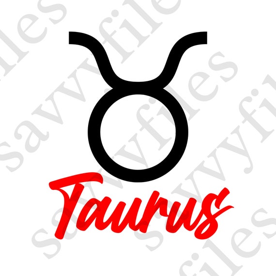 Taurus Zodiac SVG File Taurus Zodiac Sign Cricut Design SVG | Etsy