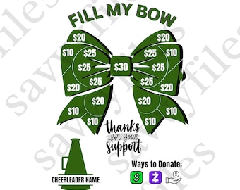 Fill My Bow Fundraiser Sheet - Etsy