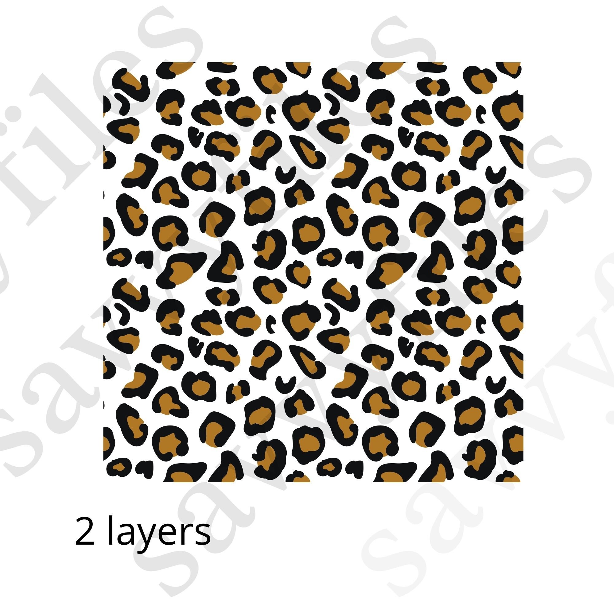 2 Layer Cheetah Print SVG File, Cheetah Print Design SVG, Cheetah Logo ...