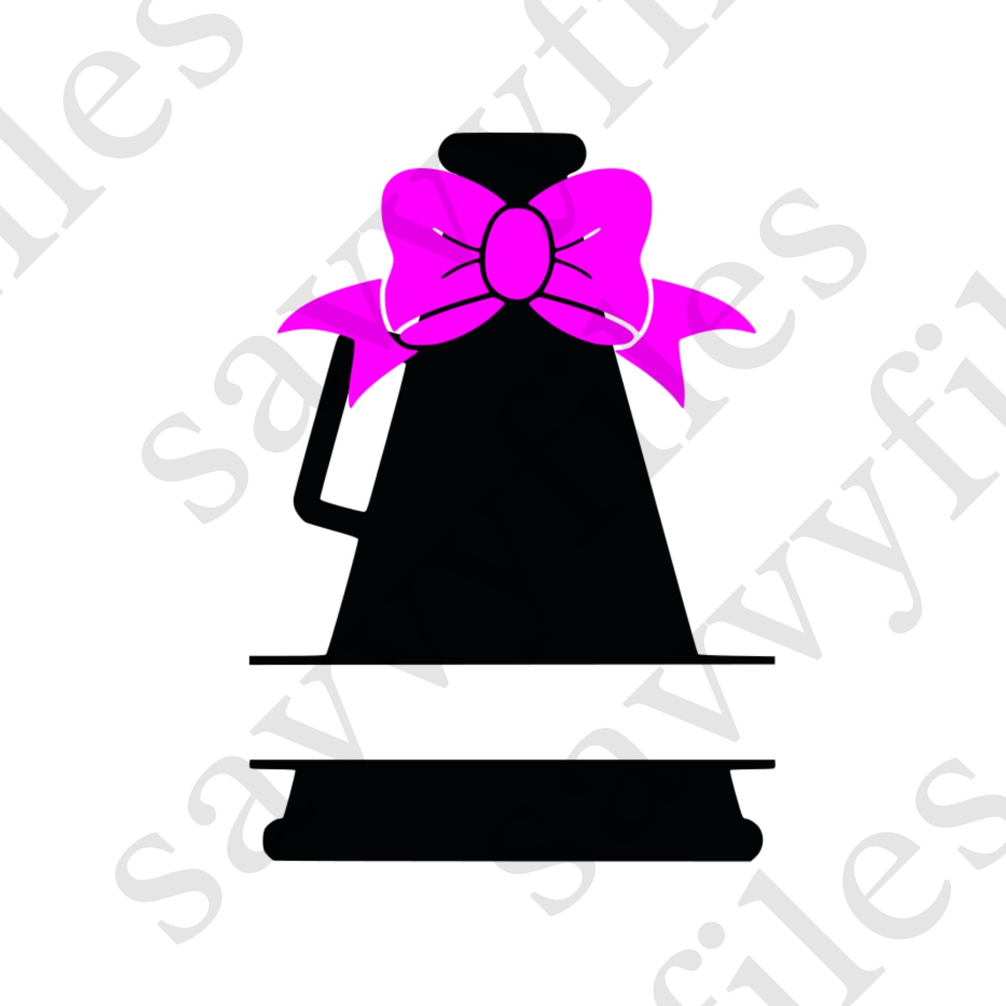 Cheer Megaphone Bow SVG File, Cheer Cricut Design SVG, Cheer Logo SVG ...