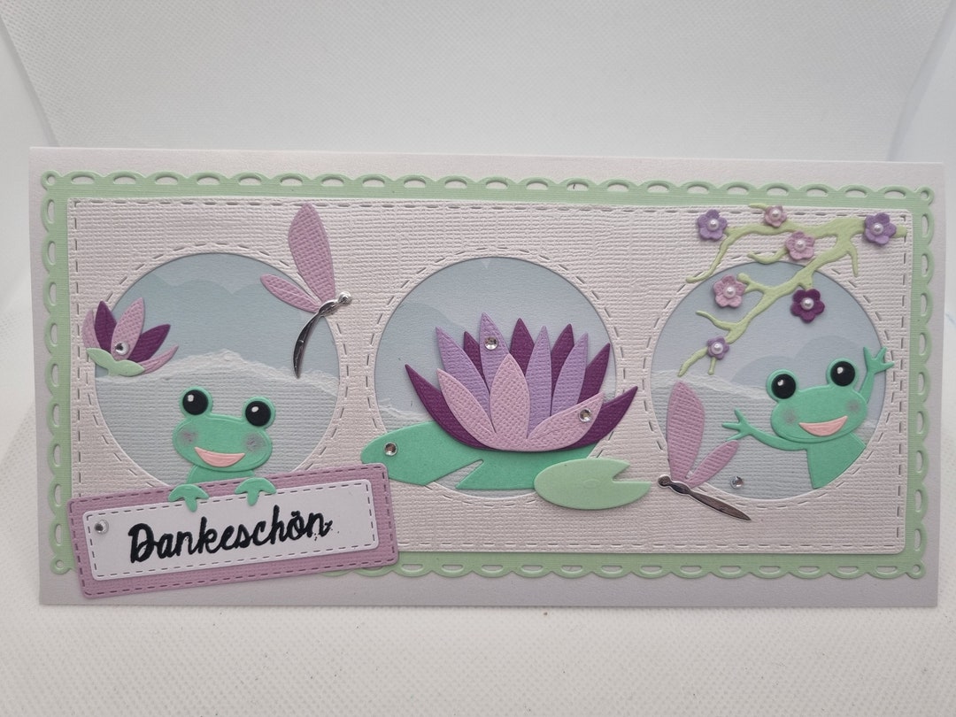Happy Frogs Say Thank You Thank You Card Greeting Card - Etsy