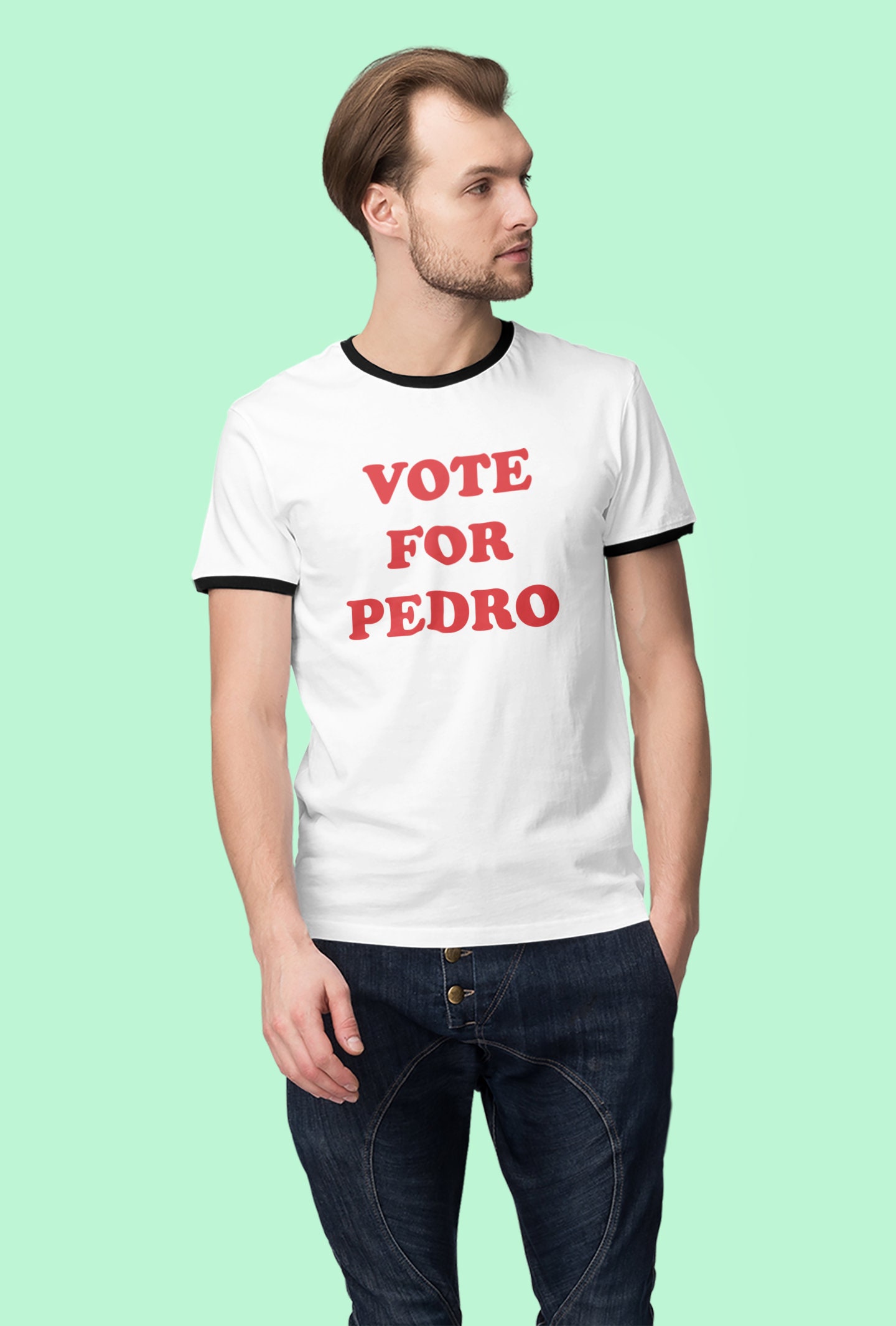 Napoleon Dynamite - Vote for Pedro - Retro Ringer Shirt - Etsy