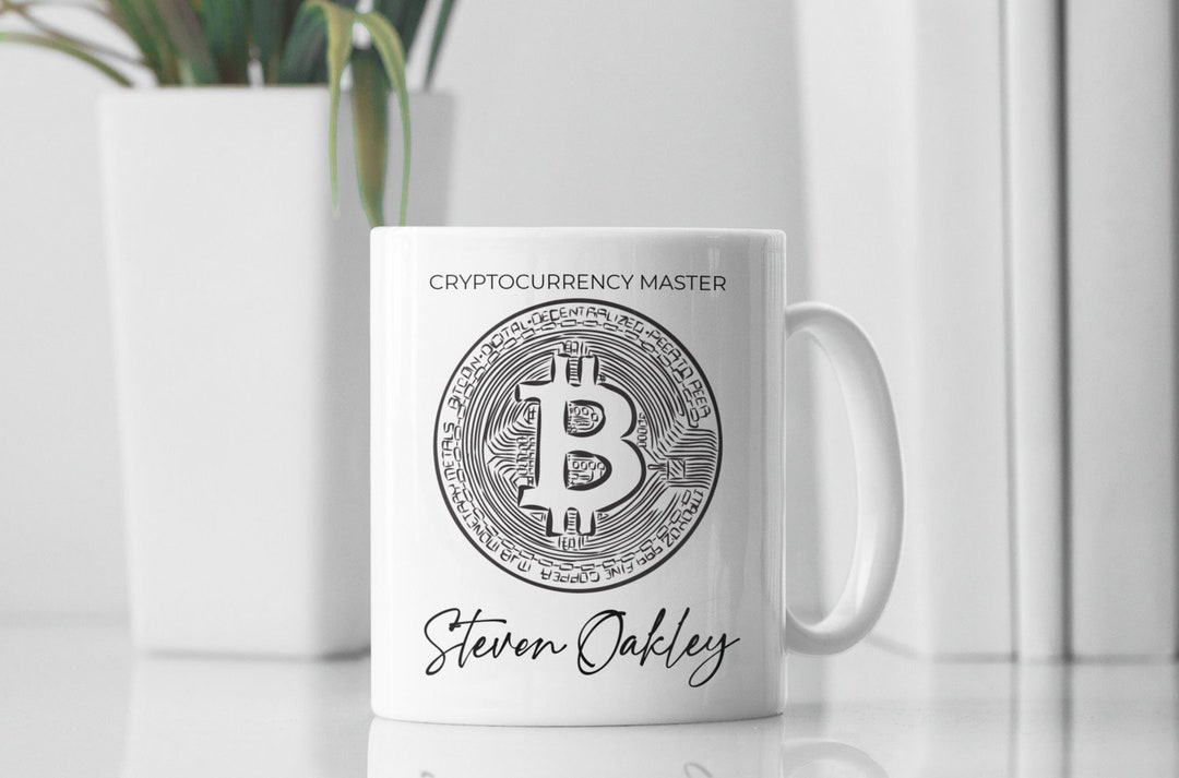 Personalized Bitcoin Mug, Valentine's Day Gift for Him, Cryptocurrency ...