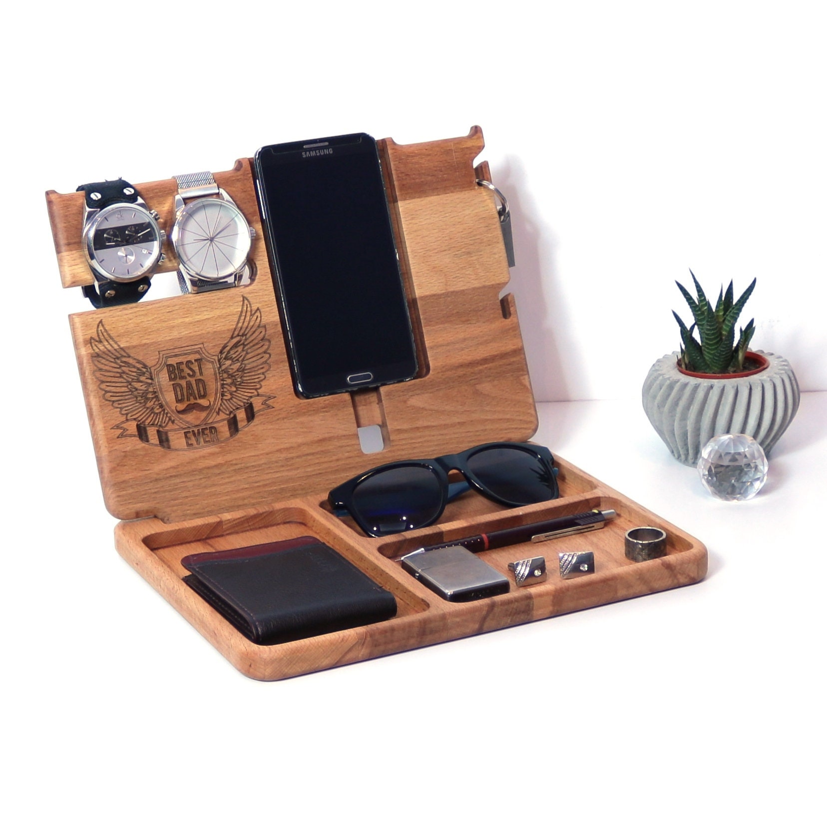 Wooden Docking Stationperfect Gift for Husband and - Etsy