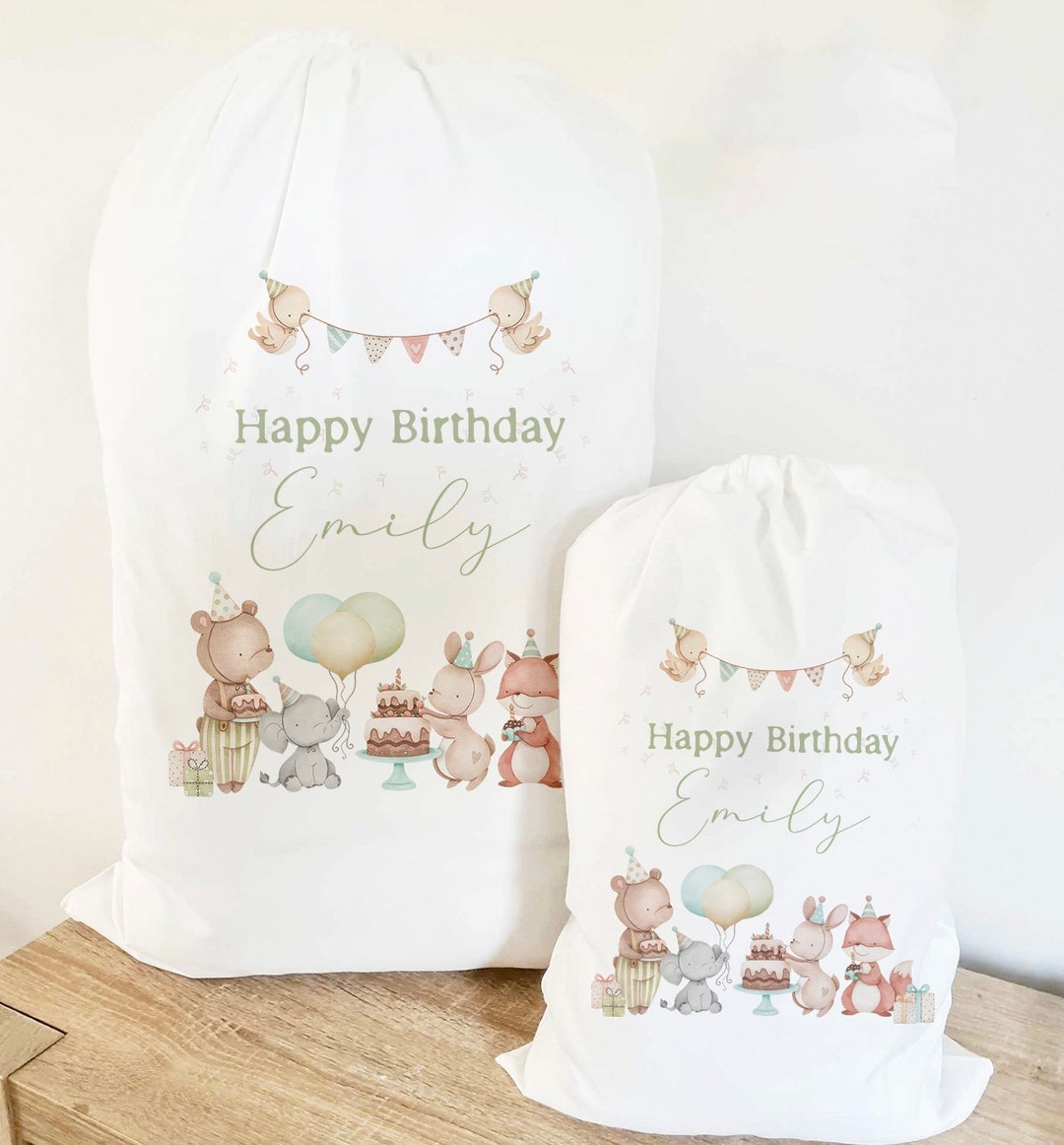 Personalised Children's Gift Bag | Kid's Woodland Birthday Gift ...