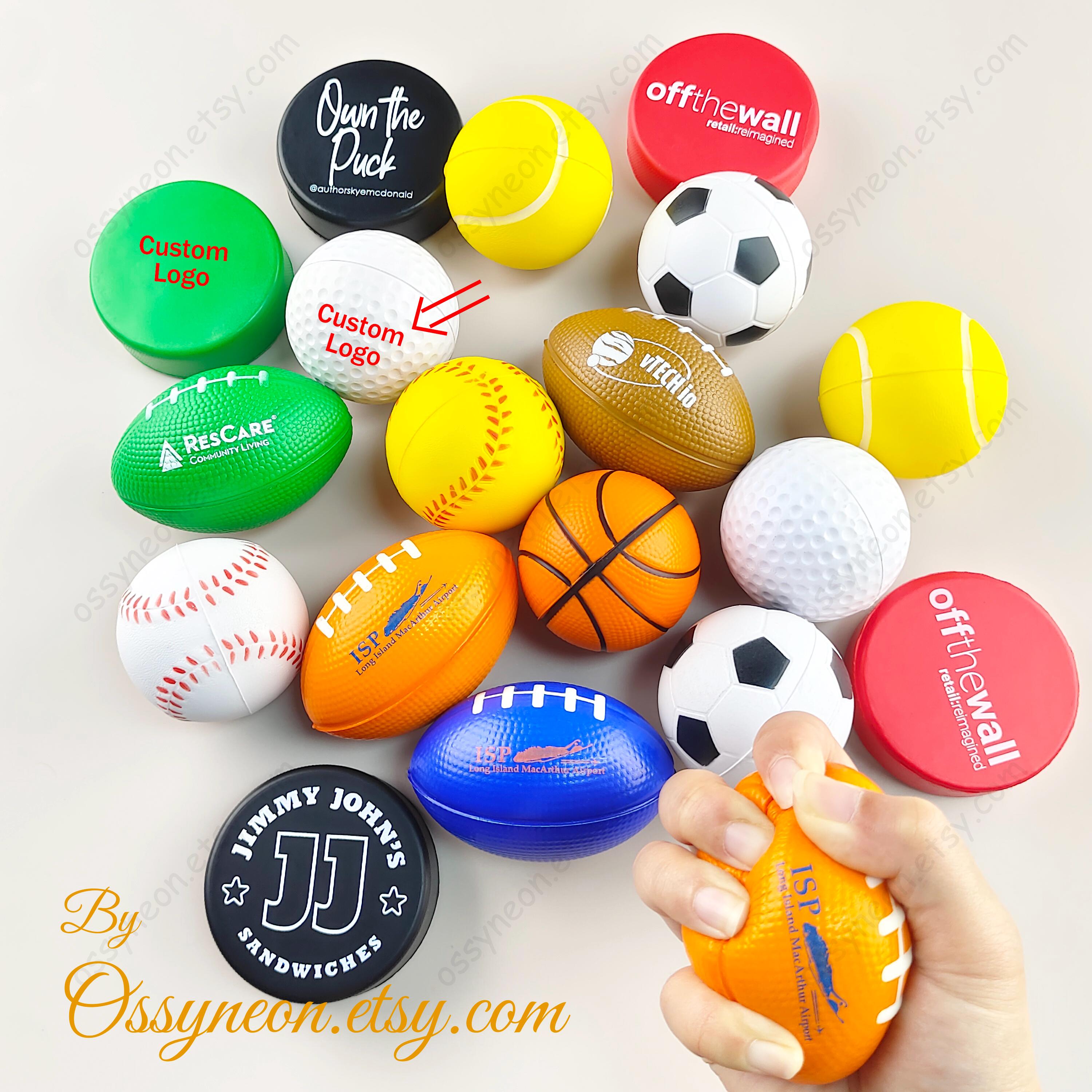 50pcs Personalized Sponge Ball for Pressure Relief,custom Logo Ball ...