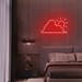 The Sun and Clouds Neon Sign Sun Sign Custom Neon Sign Led - Etsy