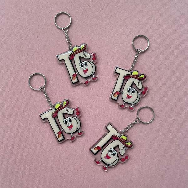 Acrylic Custom Logo Keychain - Etsy
