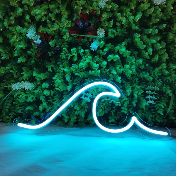 Led Wave Neon Light - Etsy