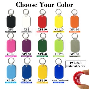 50-1000pcs Custom Logo Text Keychain,personalized PVC Soft Keychain ...