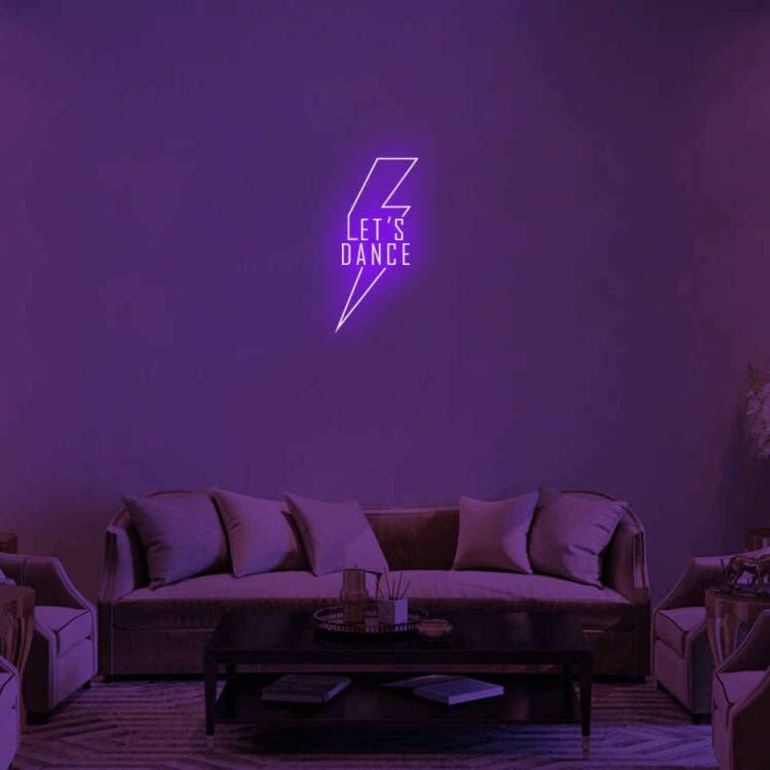 Lets Dance Neon Sign/neon Sign/custom Neon Sign/neon Sign - Etsy