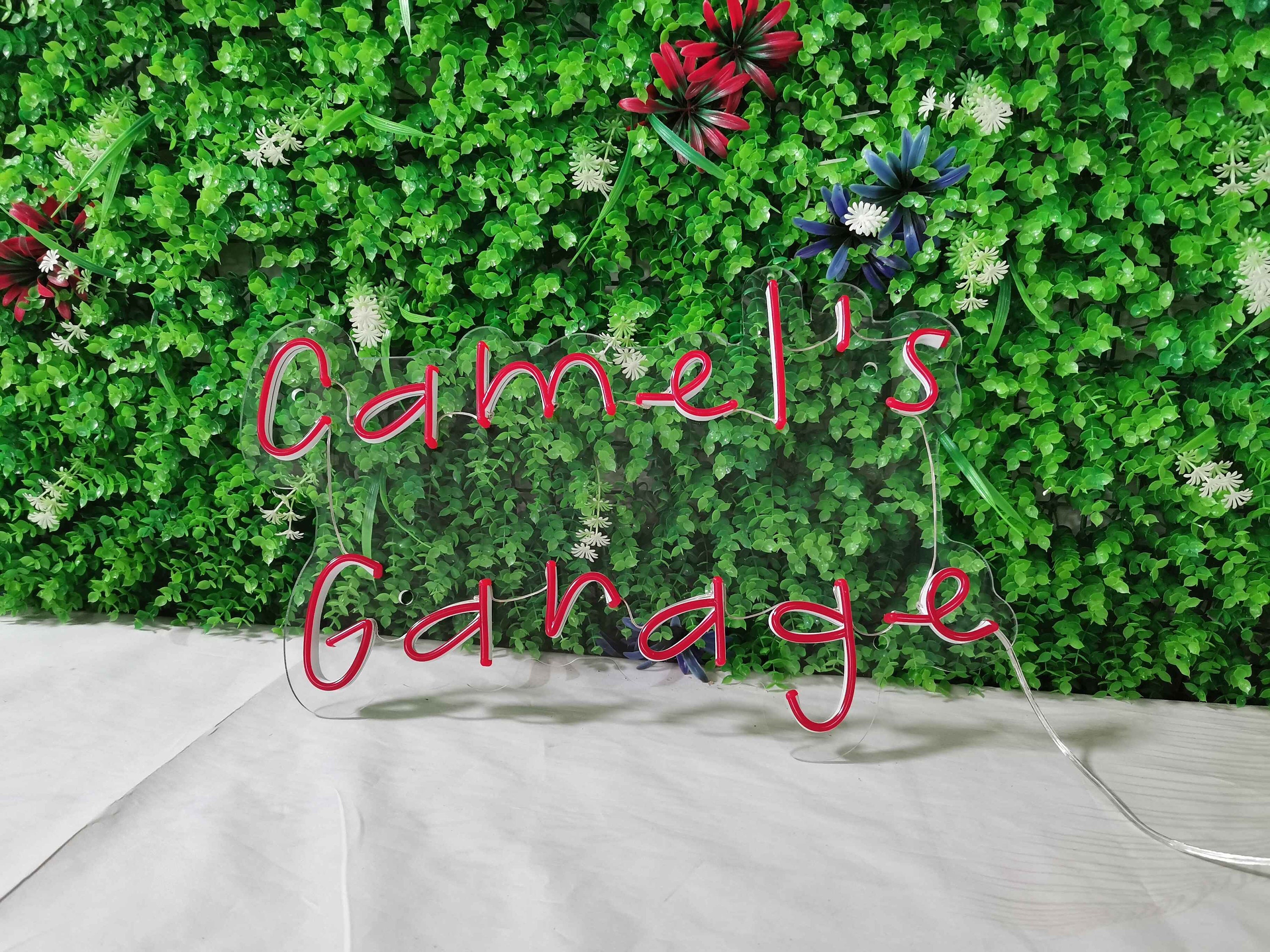 Custom Garage Led Neon Light Sign Garage Decor Garage Logo - Etsy