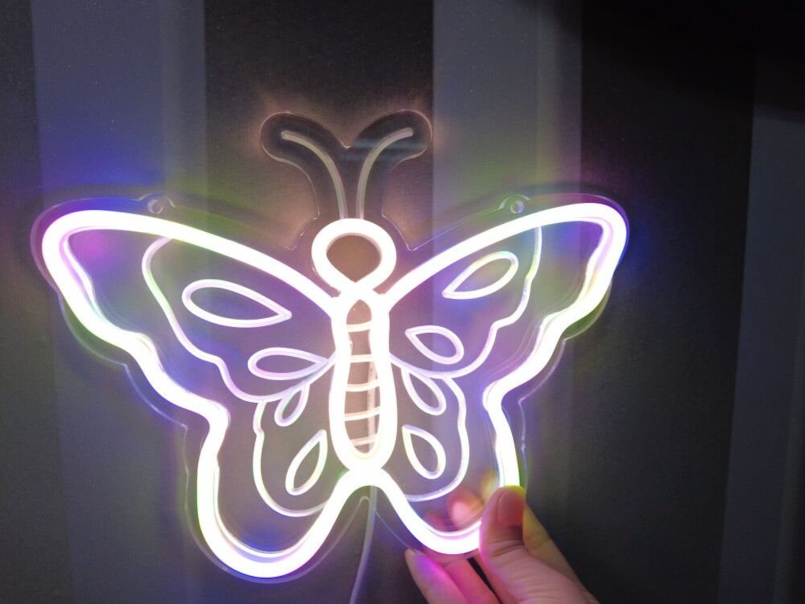 Butterfly LED Neon Sign With 3D Art/Butterfly Neon | Etsy