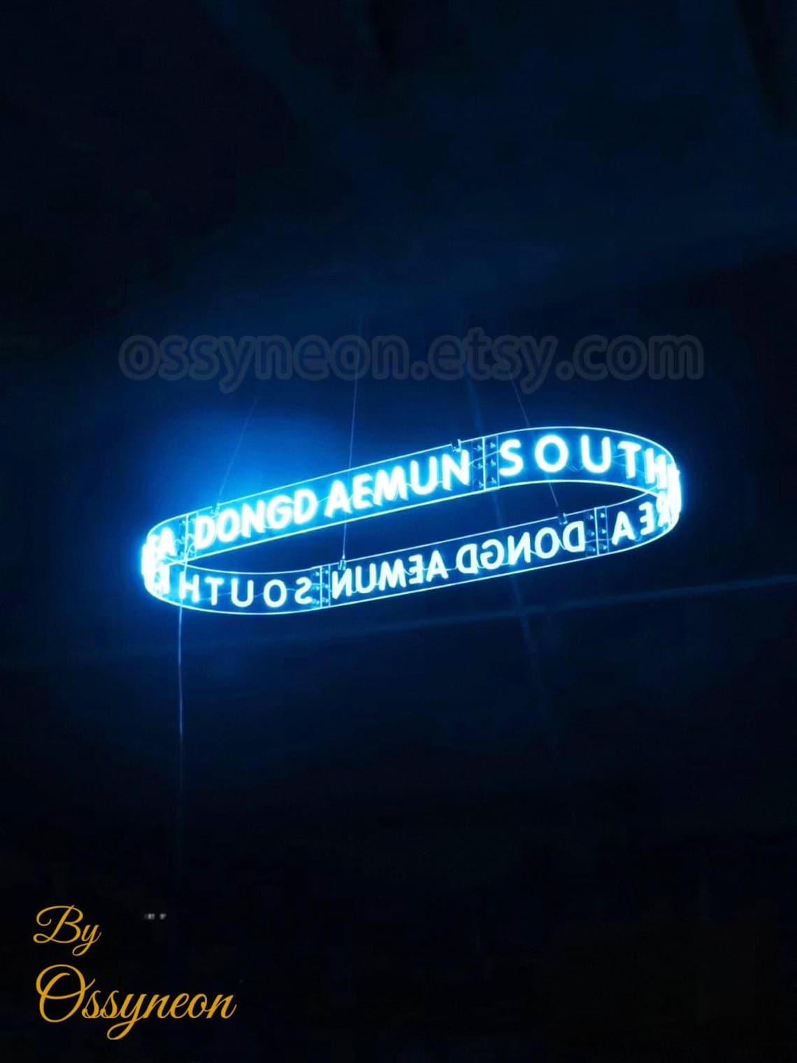 Custom Ceiling Hanging Neon Sign,circular Hanging LED Sign,custom Neon ...