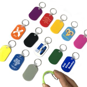50-1000pcs Custom Logo Text Keychain,personalized PVC Soft Keychain ...