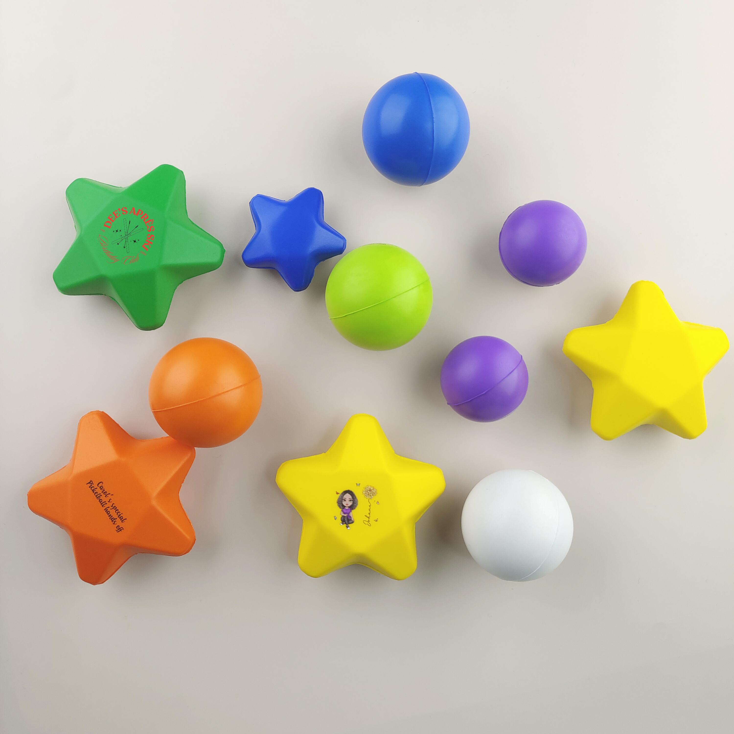 50pcs Personalized Sponge Ball for Pressure Relief,custom Logo Ball ...