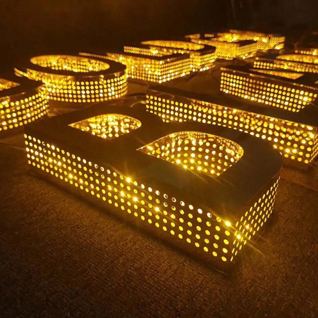 Business Logo Sign,punching Channel Letters Signs,3d Outdoor ...