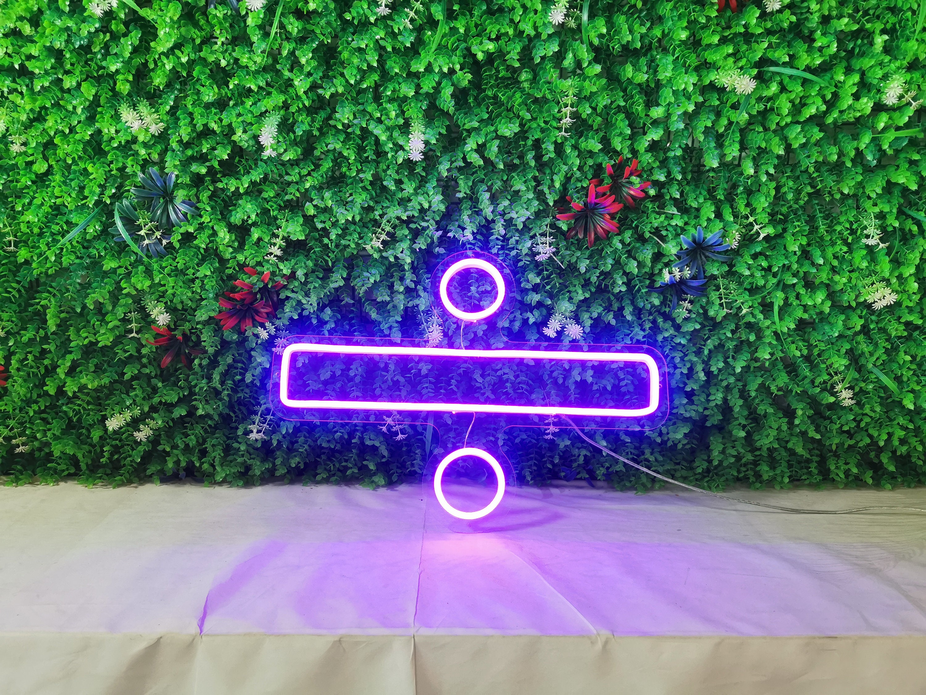 Purple Division Sign