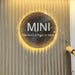 Round Acrylic Backlit Signs, Business Wall Decor, Office Wall ...