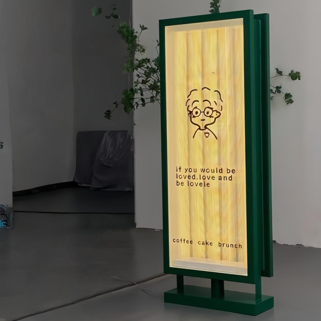 Custom Storefront LED Lightbox, Freestanding Business Sign - Etsy